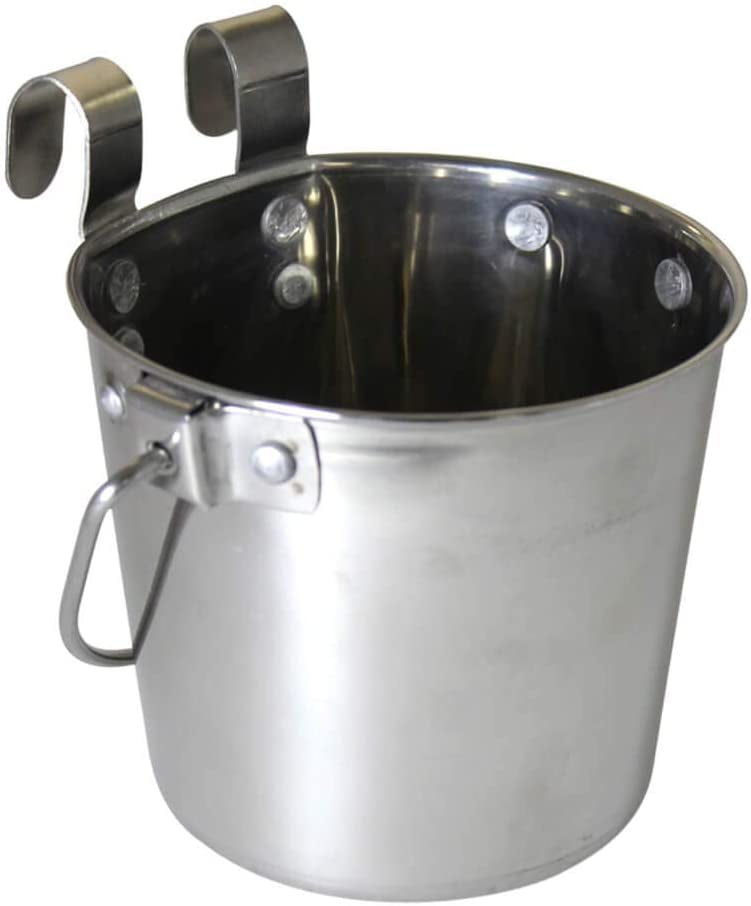 Stainless Steel Pail, Flat Sided Hook-On with Rivets, 9 qt - Walmart.com