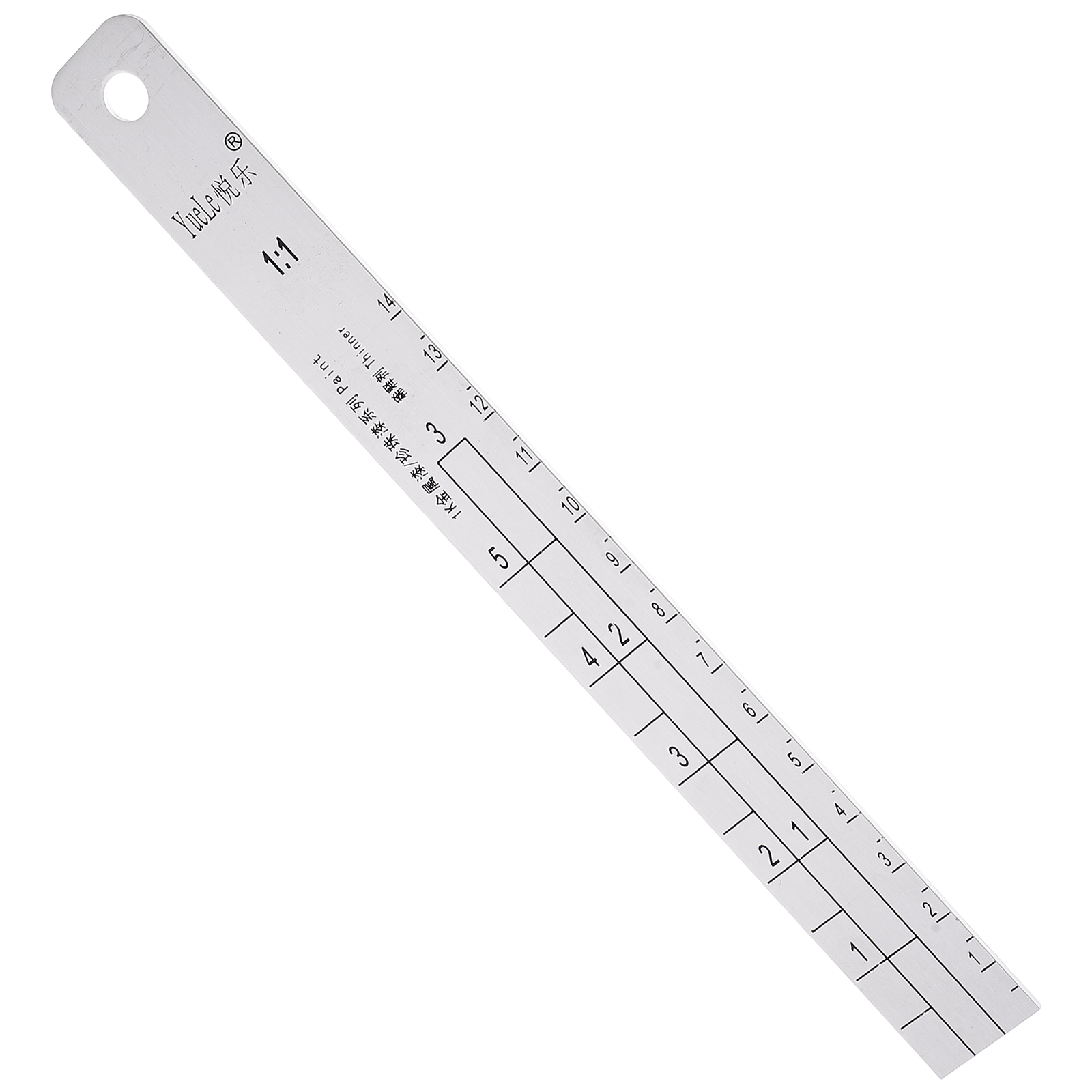 Stainless Steel Paint Mixing Tool Ruler Graduation Rule for Paint ...