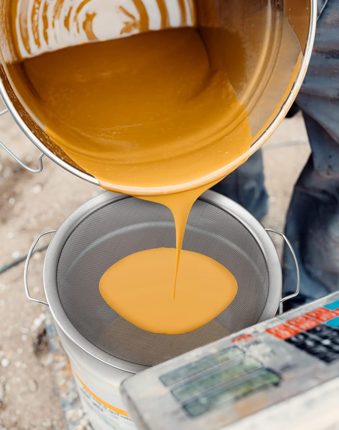 Stainless Steel Paint Strainer for 5 Gallon Bucket, 2 Pack Fine Mesh ...