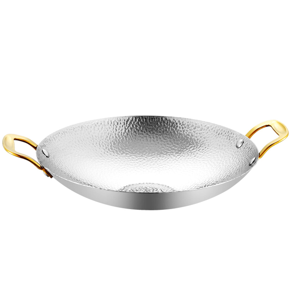 Stainless Steel Pan Double Handle Cooking Pot 1 Set Kitchen Cooking ...