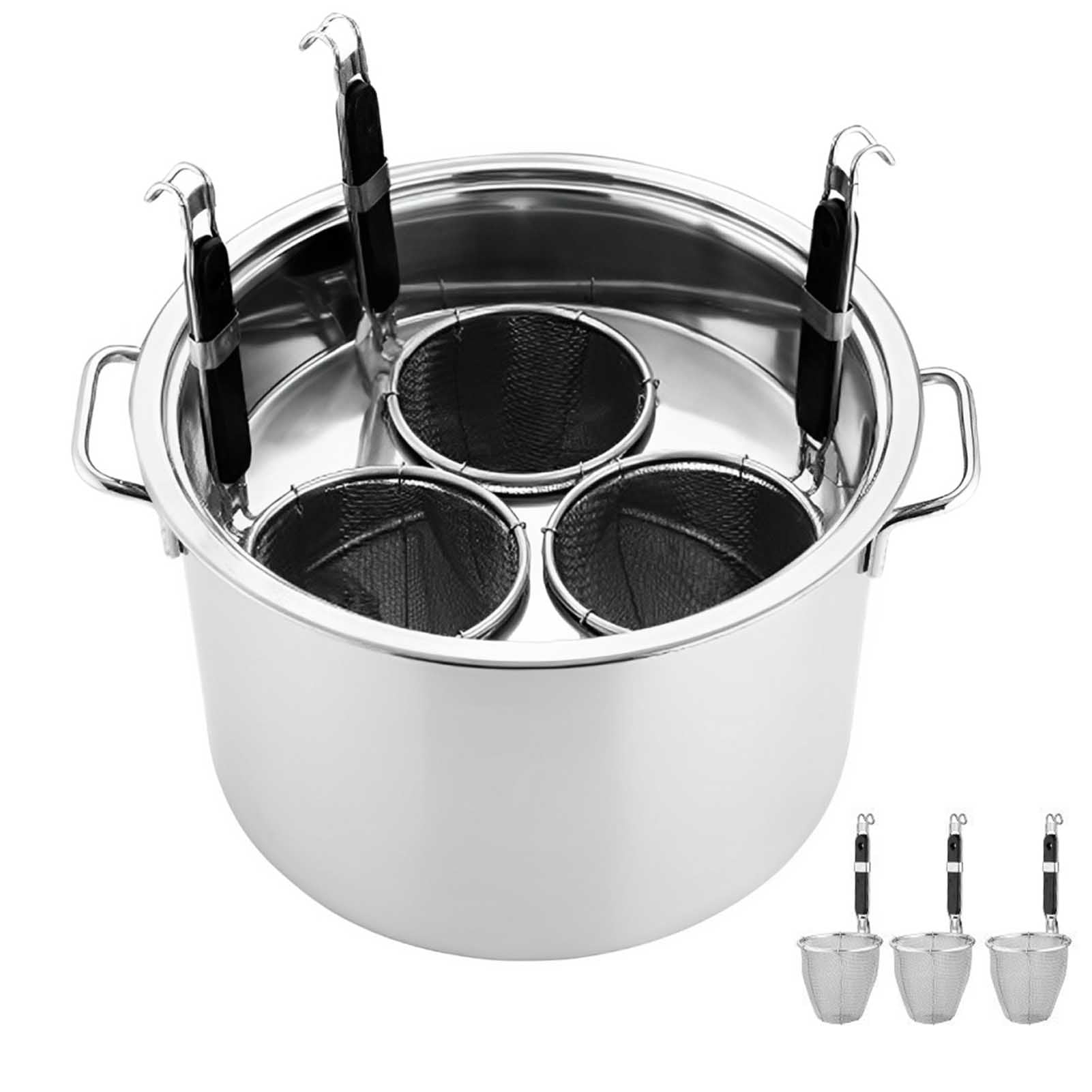 Stainless Steel Pasta Cooker Pot Cookware,with Insert Strainer Basket ...