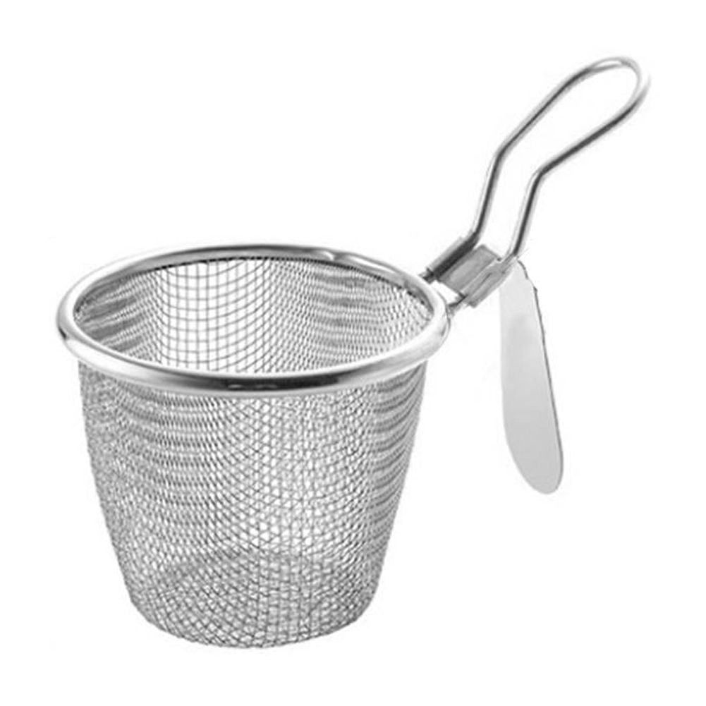 Stainless Steel Pasta Strainer, Boiling Blanching Basket, Noodle ...