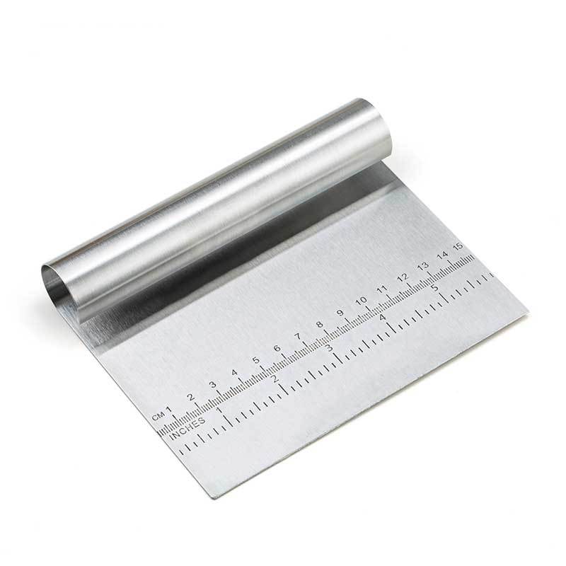 Stainless Steel Pastry Spatulas Cutter With Scale Pizza Dough Scraper ...