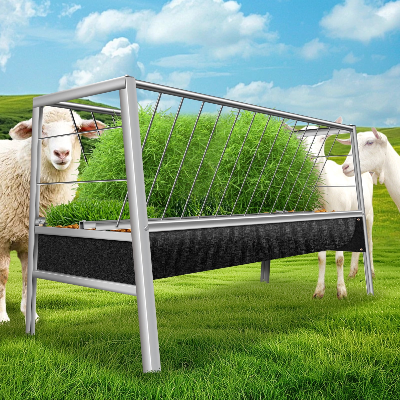Stainless Steel Pasture Feeder, Easy to Assemble and Carry, 77-Gallon ...