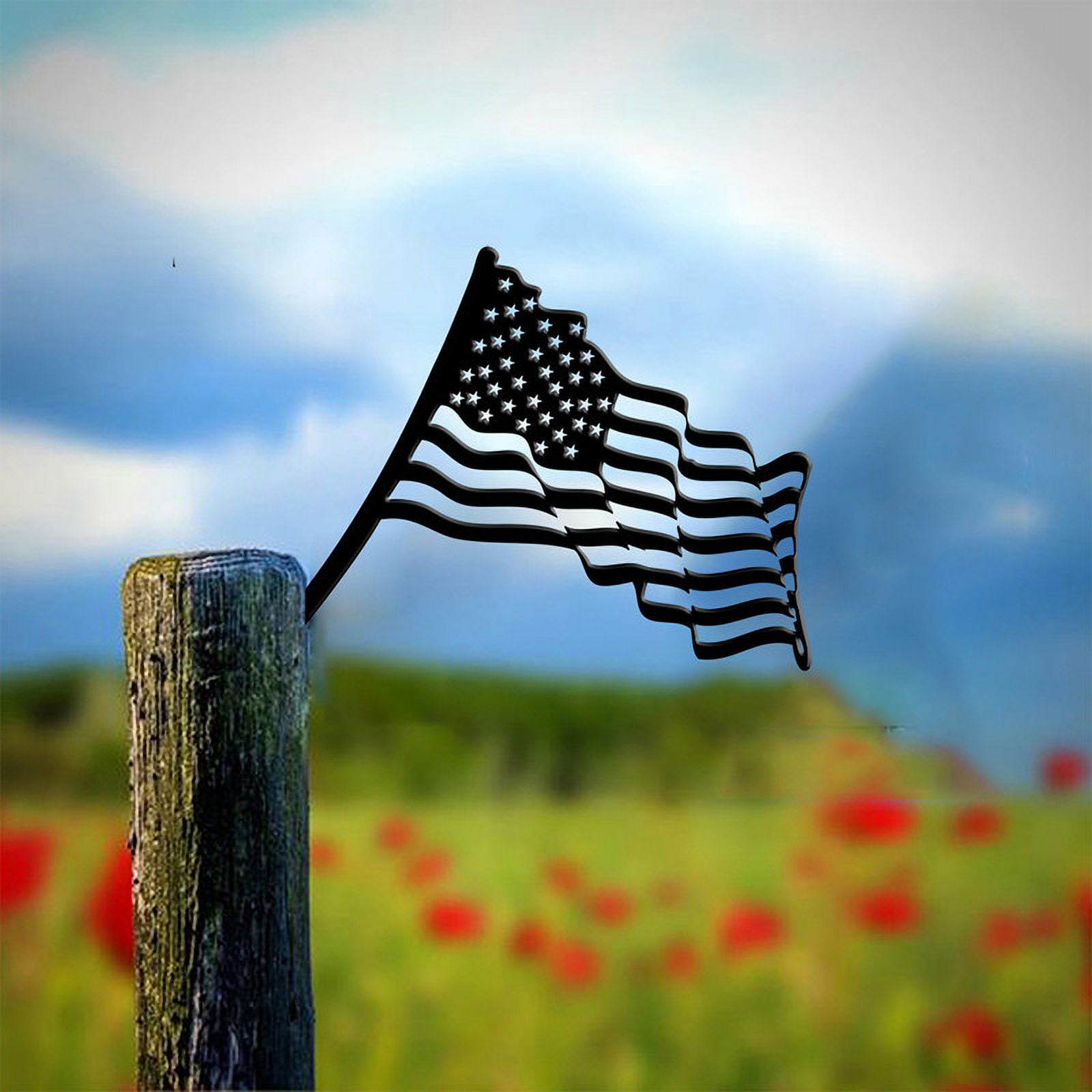Stainless Steel Patriotic Metal Sign Metal Wall Art Outdoor Metal Sign ...