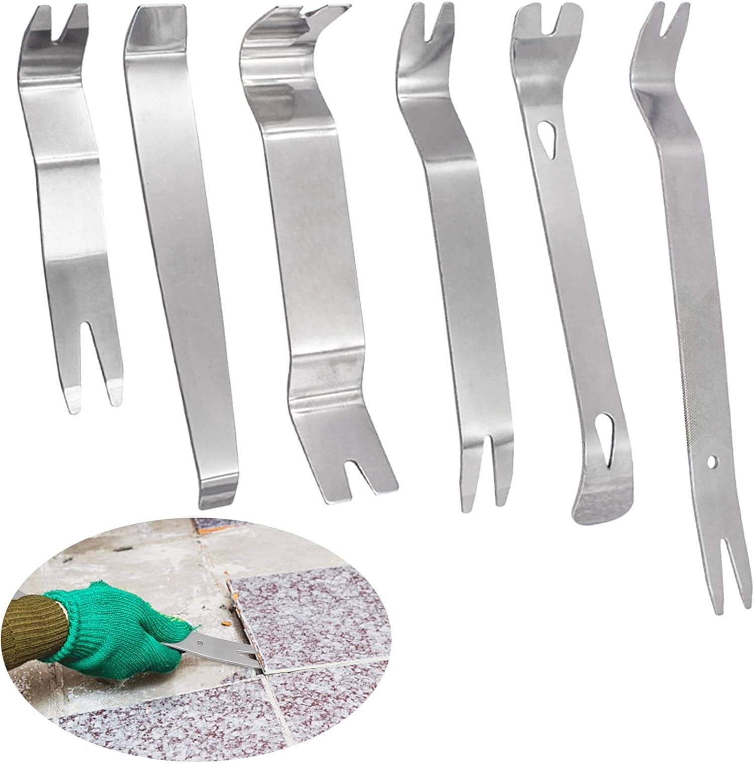 Stainless Steel Paver Extractor Tool,Happon 6 Pack Patio Paver Removal ...