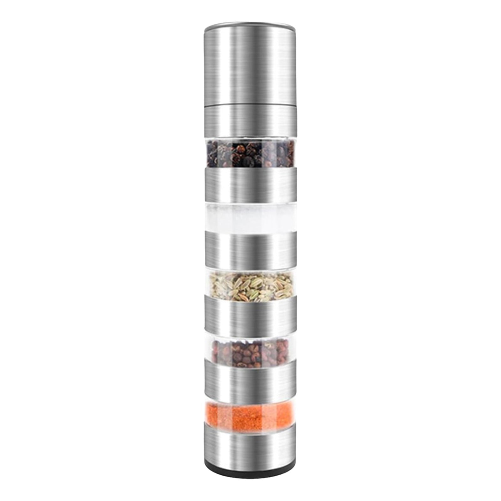 Stainless Steel Pepper Grinder - Manual Multi Function Spice Mill ...