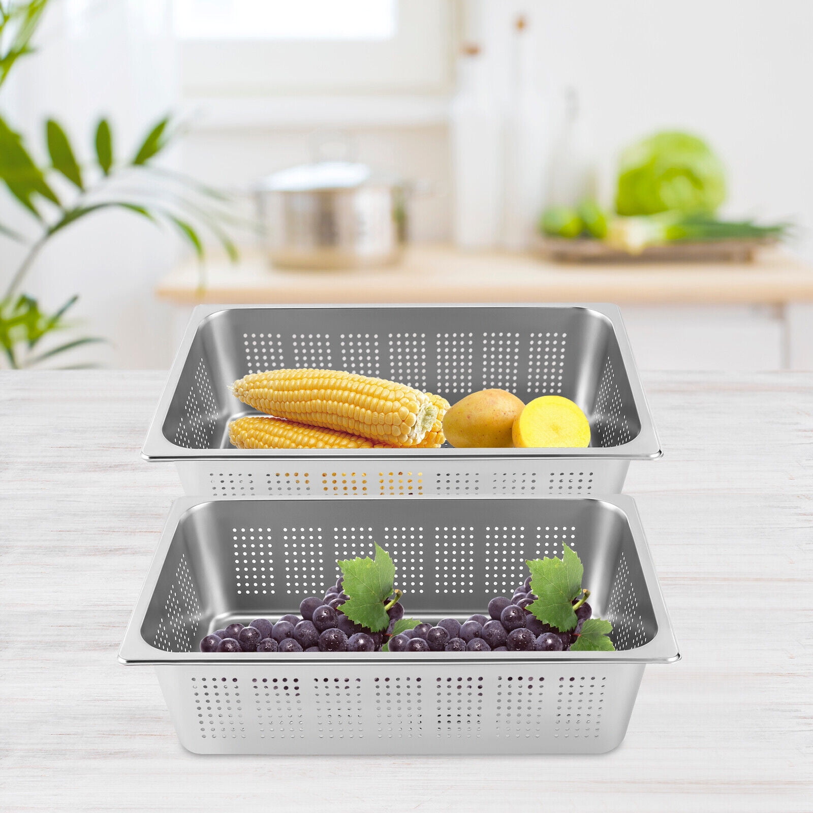 Stainless Steel Perforated 2*Perforated Steam Table Pans Stainless ...