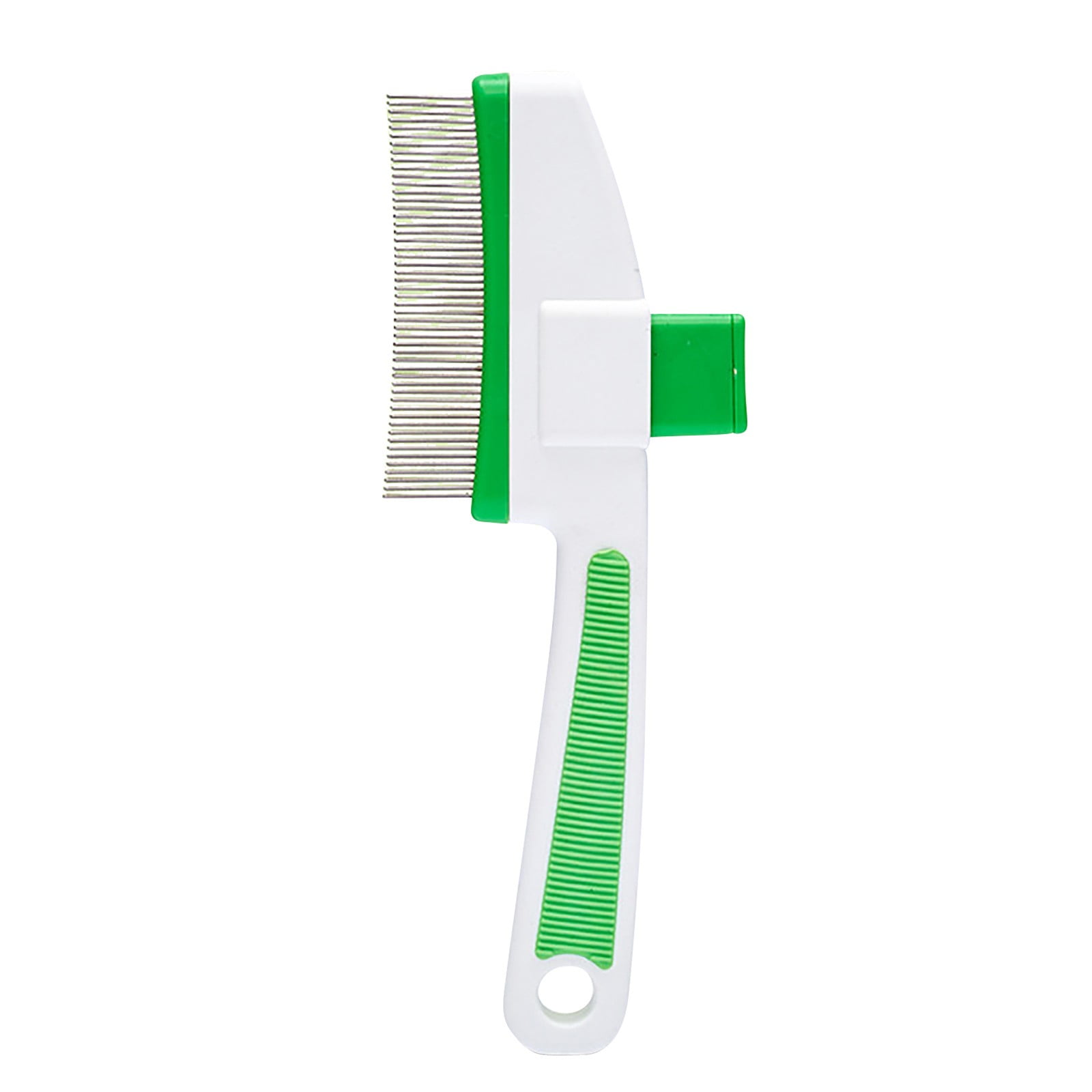 Stainless Steel Pet Comb, Dense tooth Grooming Brush, One-Click Hair ...