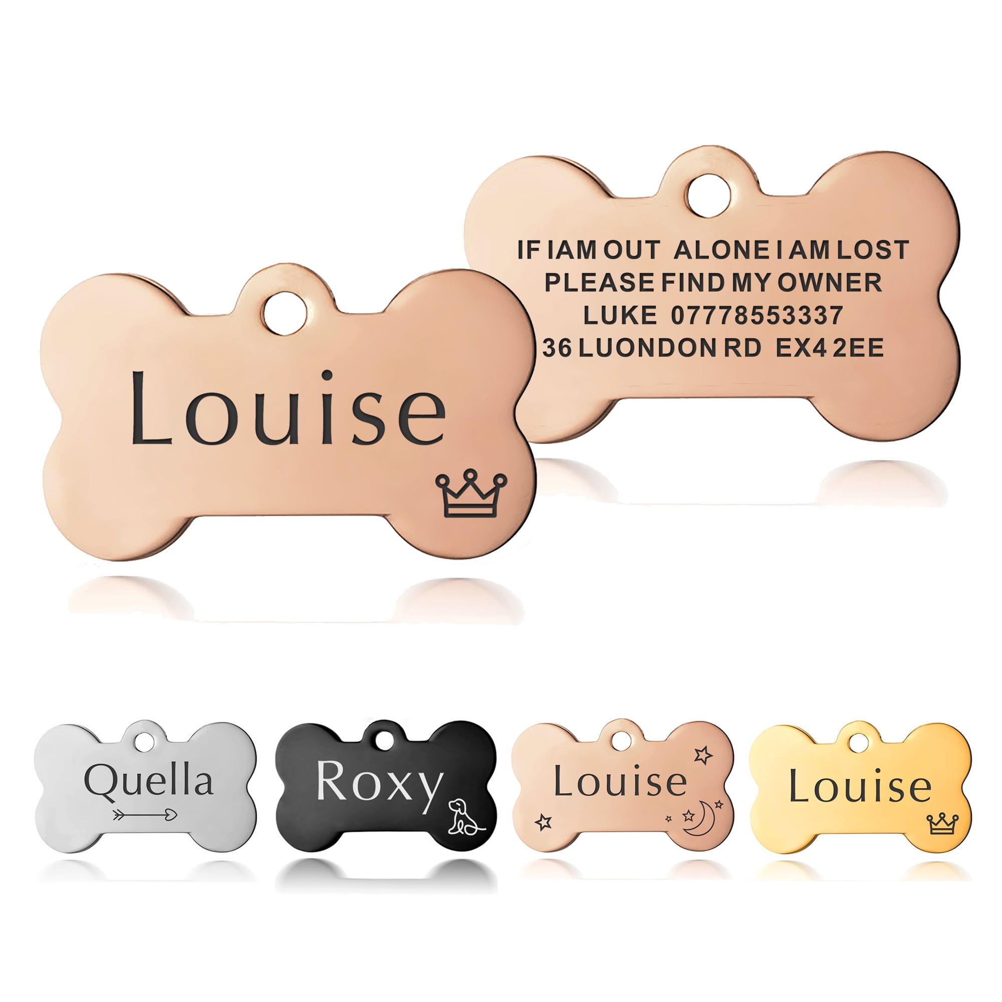 Stainless Steel Pet ID Tags,Personalized Dog Tags and Cat Tags, Custom ...