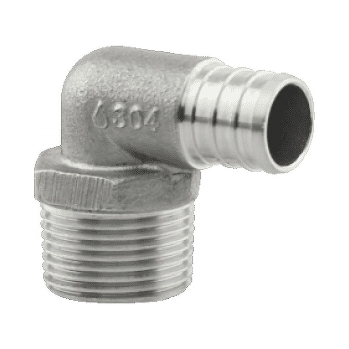 Stainless Steel Pex x Male 1/2" 90 Elbow - Walmart.com