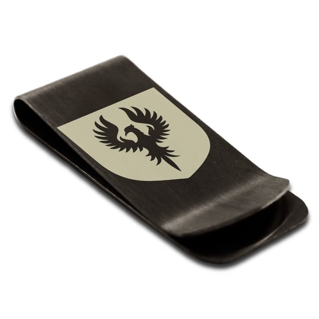 Tioneer Stainless Steel Phoenix Resurrection Coat of Arms Shield ...