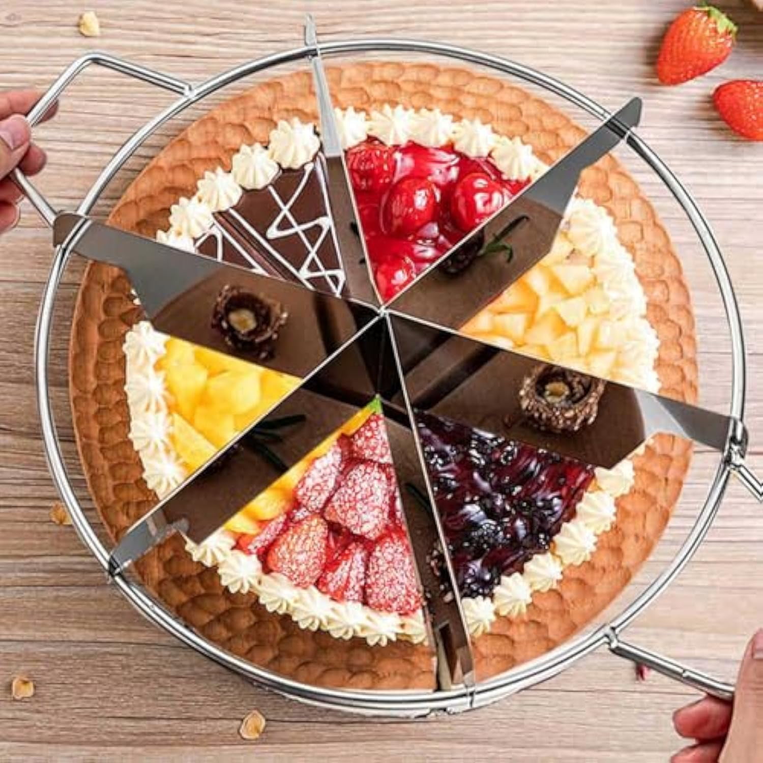 Stainless Steel Pie Cutter, 13.39 Inches Diameter Cake Knives Rust ...