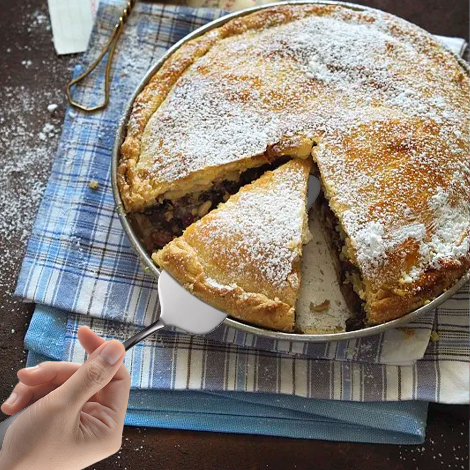 Stainless Steel Pie Server, Silver Spatula for Serving, Cutting ...