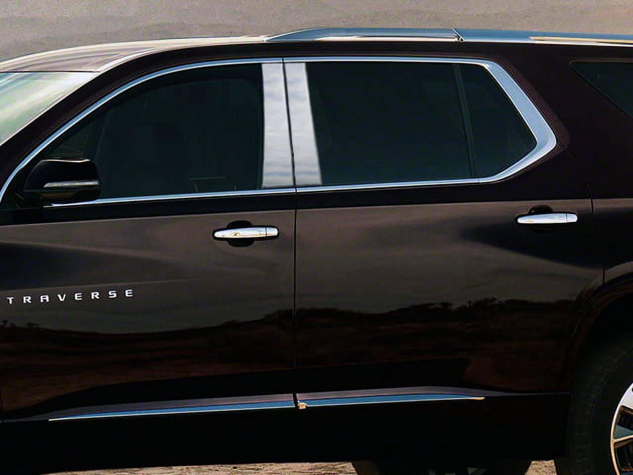 Stainless Steel Pillar Trim 4Pc Fits 2018-2020 Chevrolet Traverse ...