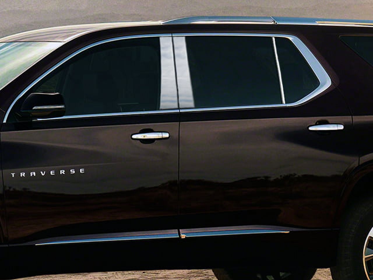 Stainless Steel Pillar Trim 6Pc Fits 2018-2020 Chevrolet Traverse ...
