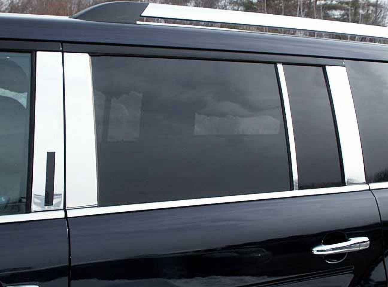 Stainless Steel Pillar Trim 8Pc Fits 2009-2019 Ford Flex PP49342 QAA ...
