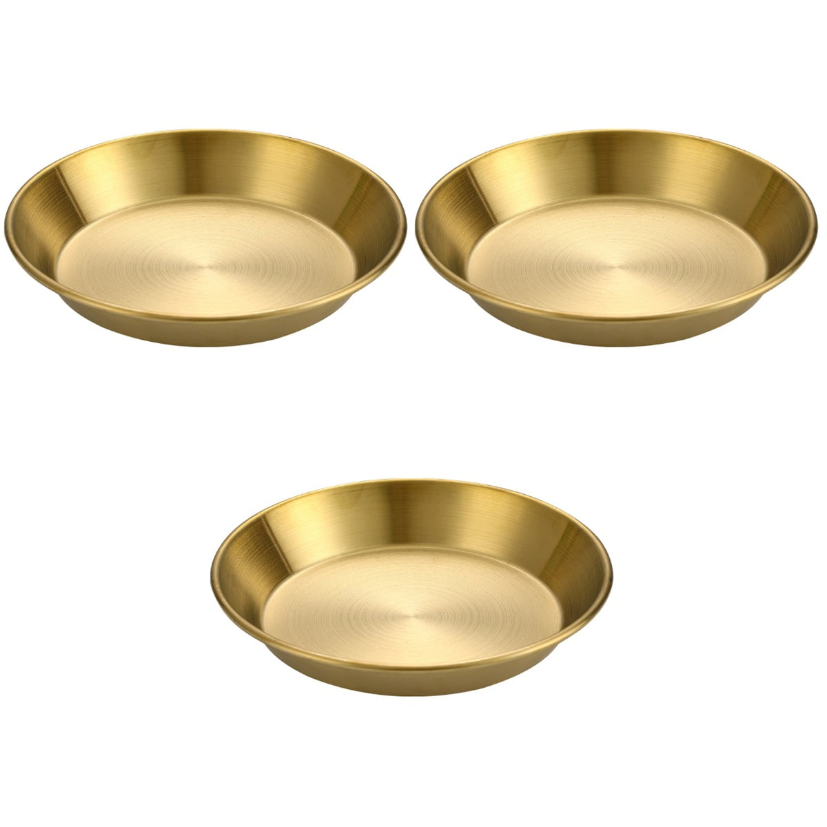 Stainless Steel Pizza Pan Food Pate Seafood Severing Plate Korean 3 ...