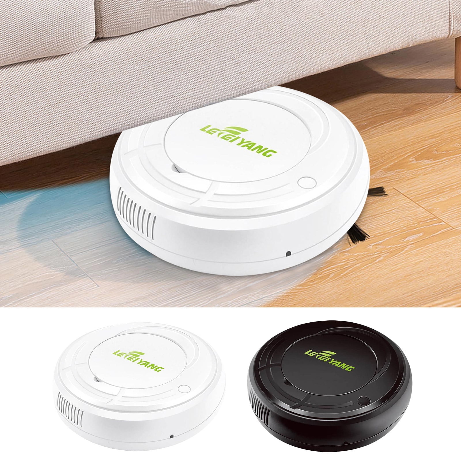 Smart Robot Vacuum,Hard Floor & Carpet Sweeper,Auto-Adjust Suction,Low ...