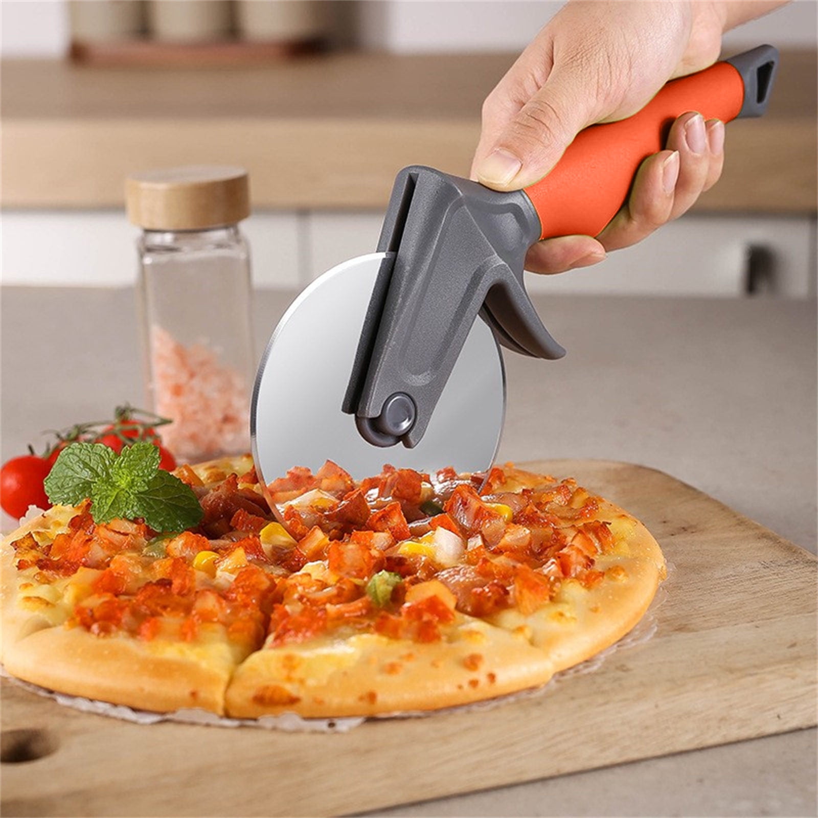 Stainless Steel Pizza Slitter Knife, Dough Cutting Tool, Sharp Blade ...
