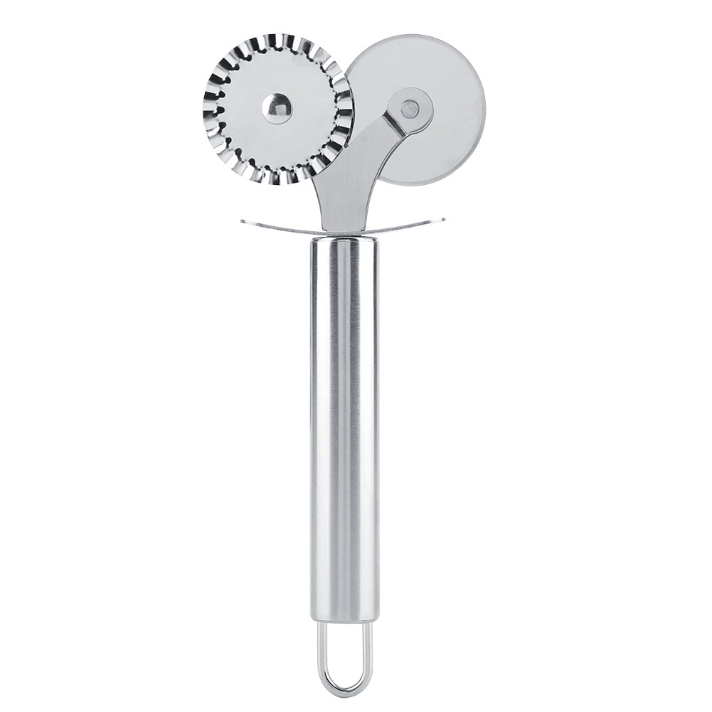 Stainless Steel Pizza Wheel Cutter Kitchen Wheel Safety Cake Knife ...