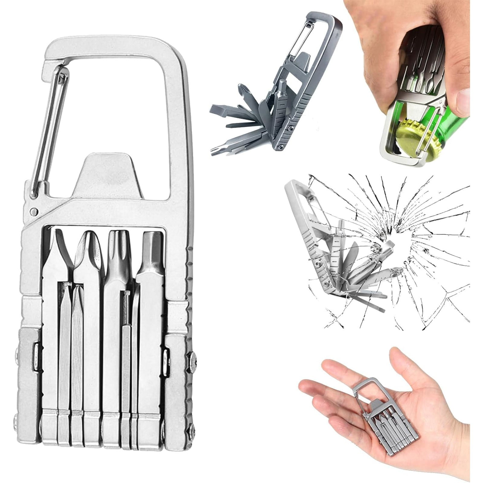 Stainless Steel Pliers Mini Mul Ti Tool 12 In 1 Mini Folding Mul Ti ...