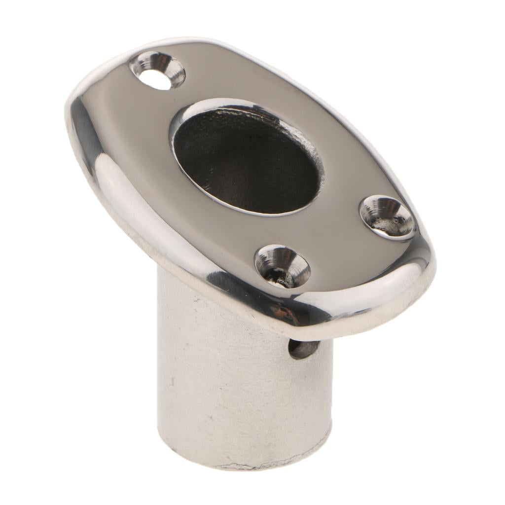 Stainless Steel Pole Socket 7/8 inch Boat Deck Hardware Hand Rail ...