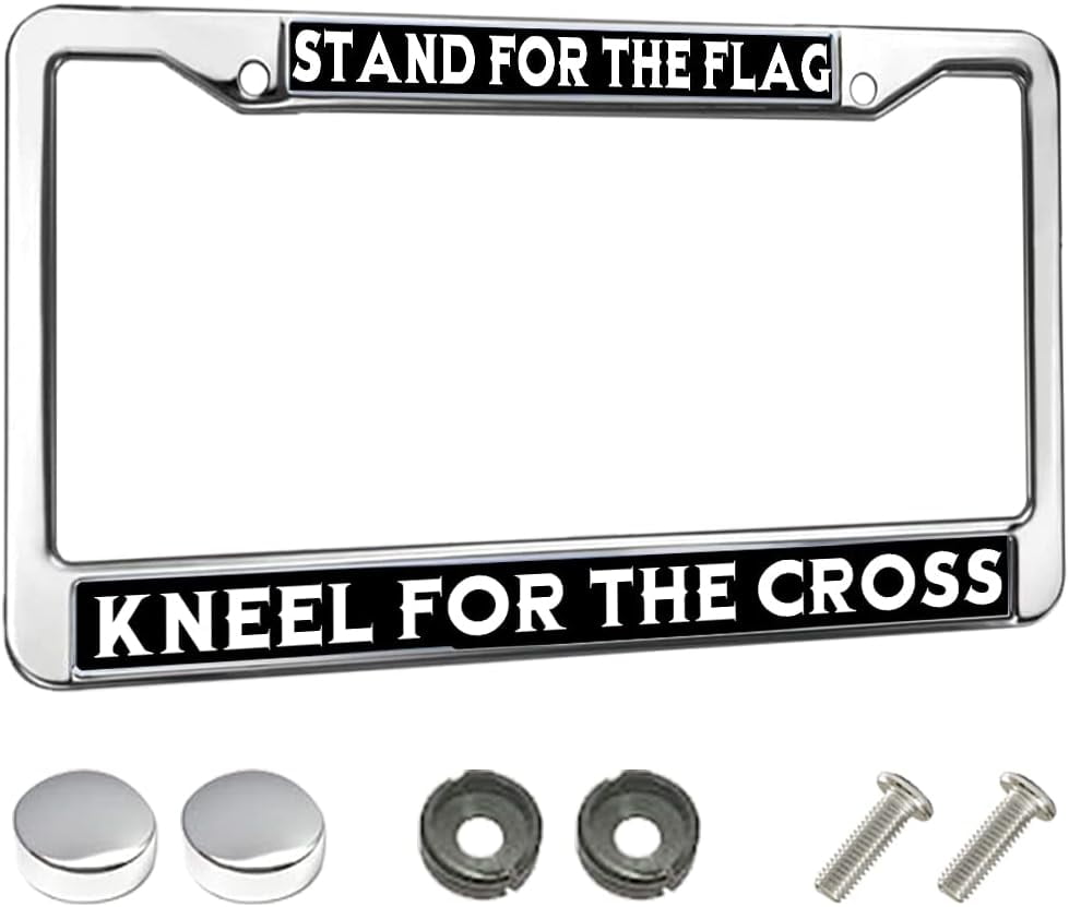 Stainless Steel Polish Mirror Slim License Plate Frames Stand For The ...