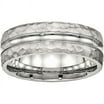 Stainless Steel Brushed and Polished Twisted 7.00mm Band - Walmart.com