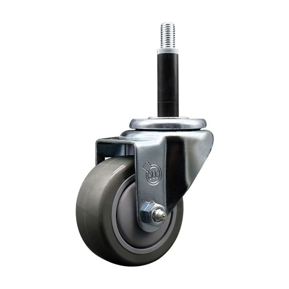 Stainless Steel Polyurethane Expanding Stem Swivel Caster with 3 Inch ...