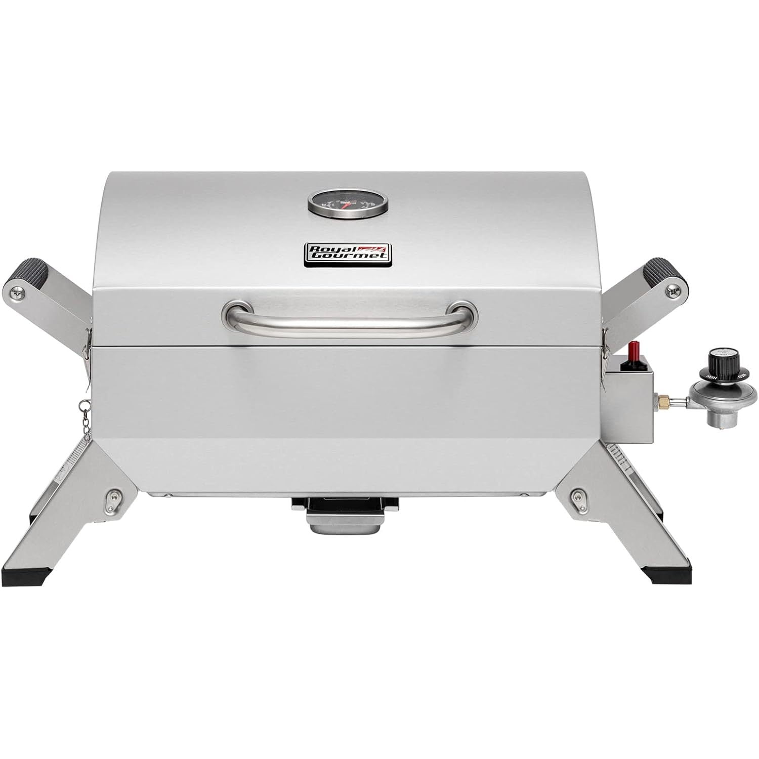 Stainless Steel Portable Grill with Two Handles and Travel Locks ...