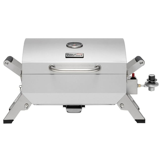 Stainless Steel Portable Grill with Two Handles and Travel Locks ...