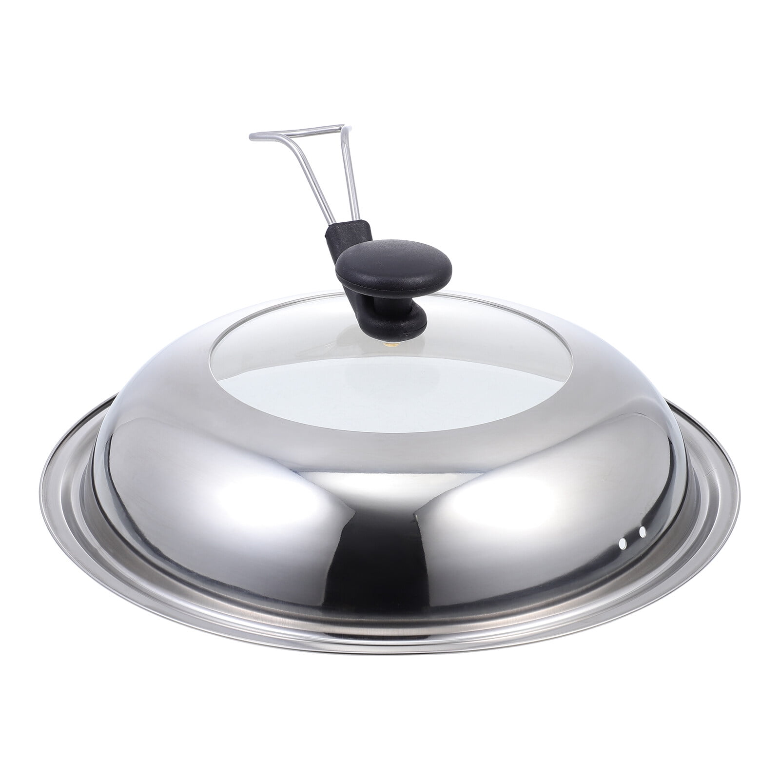 Stainless Steel Pot Lid Cookware Glass 14 Inch for Frying Pan Visible ...