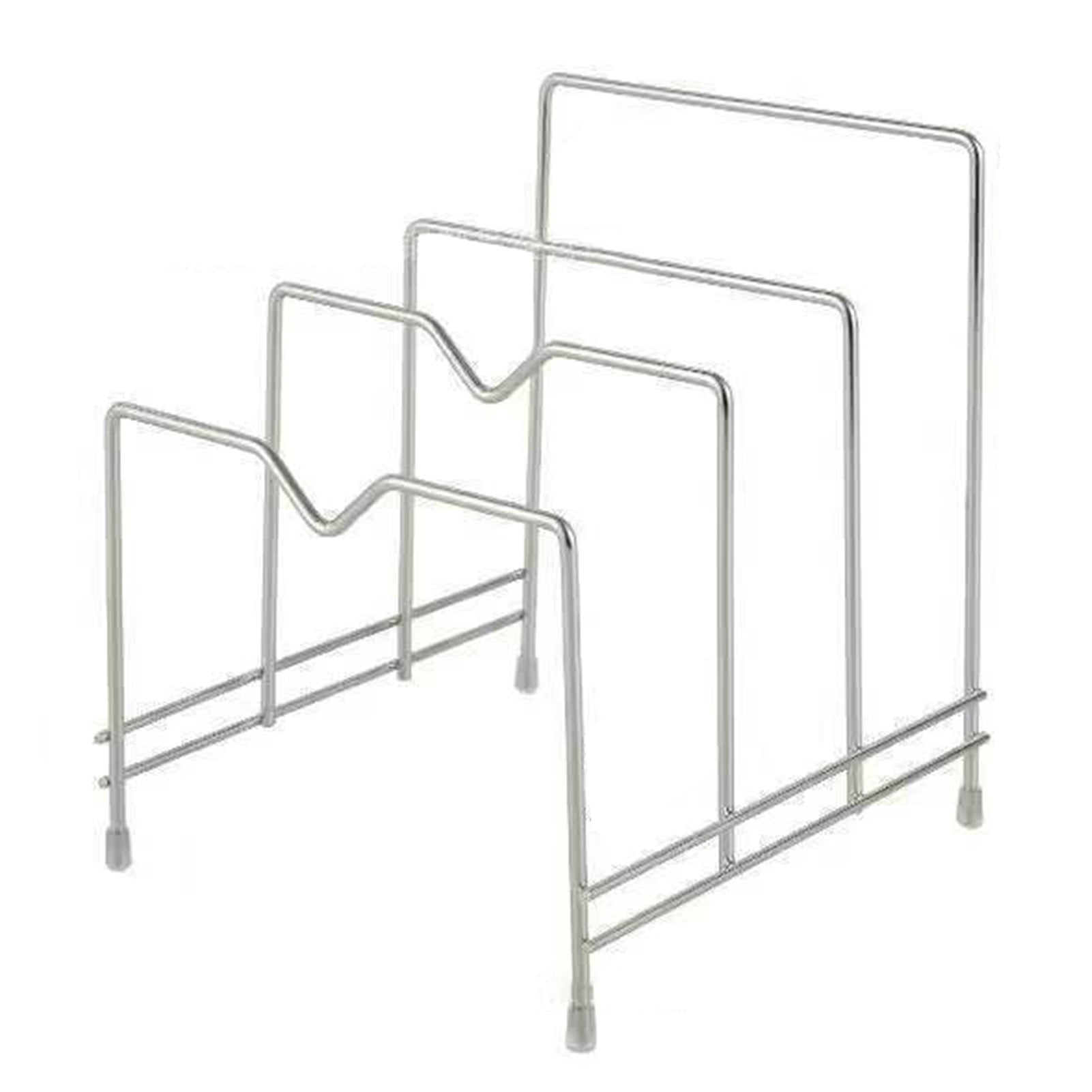 Stainless Steel Pot Lid Holder Modern Heavy Duty Standing Multi ...