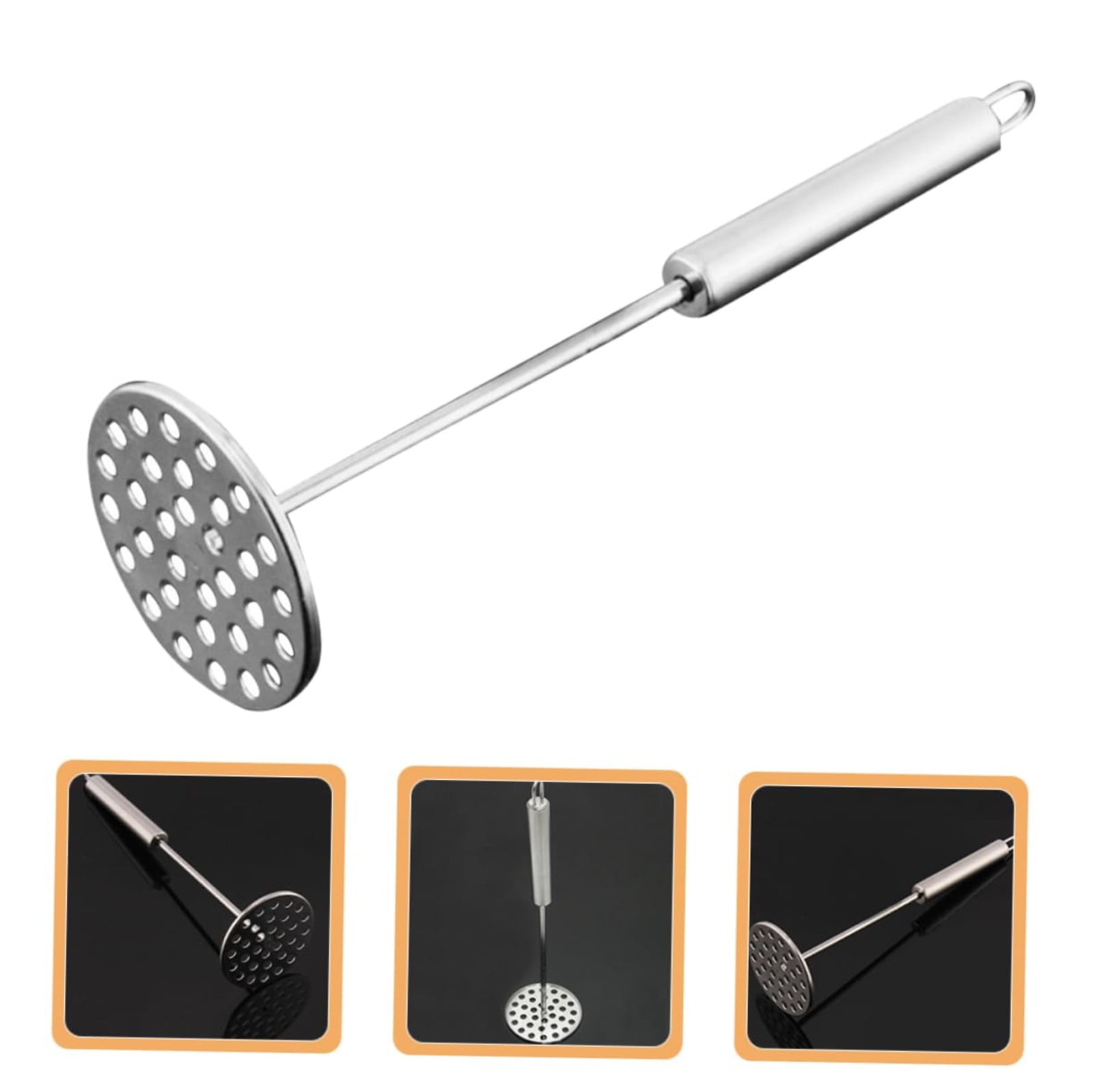 Stainless Steel Potato Masher with PerforatedBase, Ergonomic Handle ...