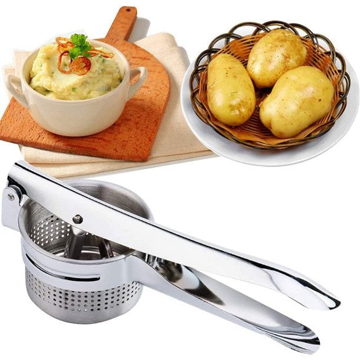 Stainless Steel Potato Masher, Potato Ricer Kitchen Tool with Ergonomic ...