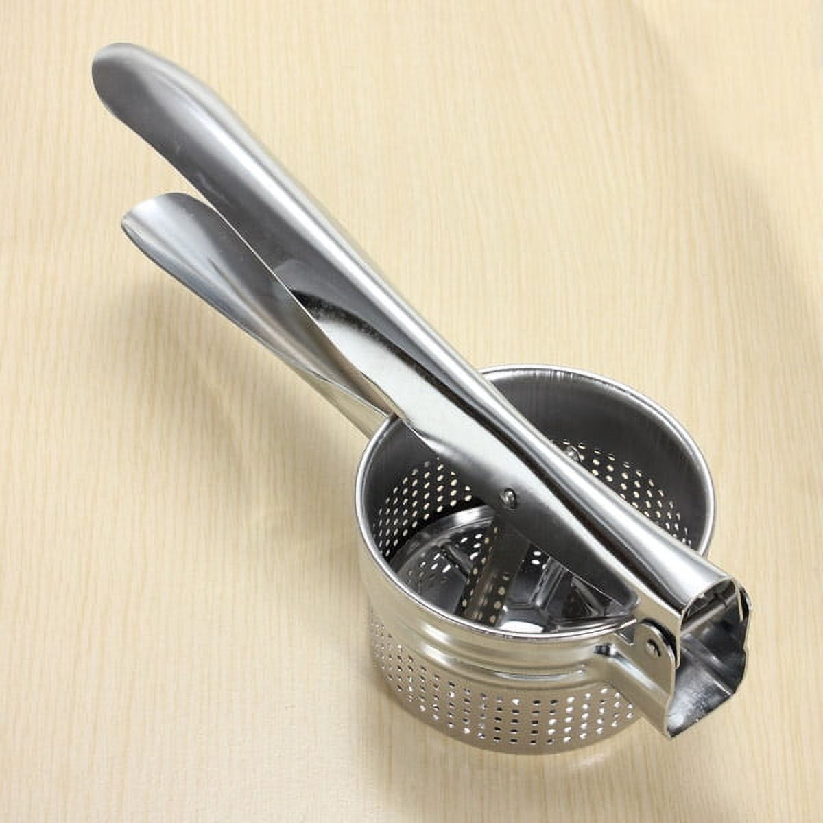 Stainless Steel Potato Masher Puree Fruit Vegetable Juicer Press Mixer ...