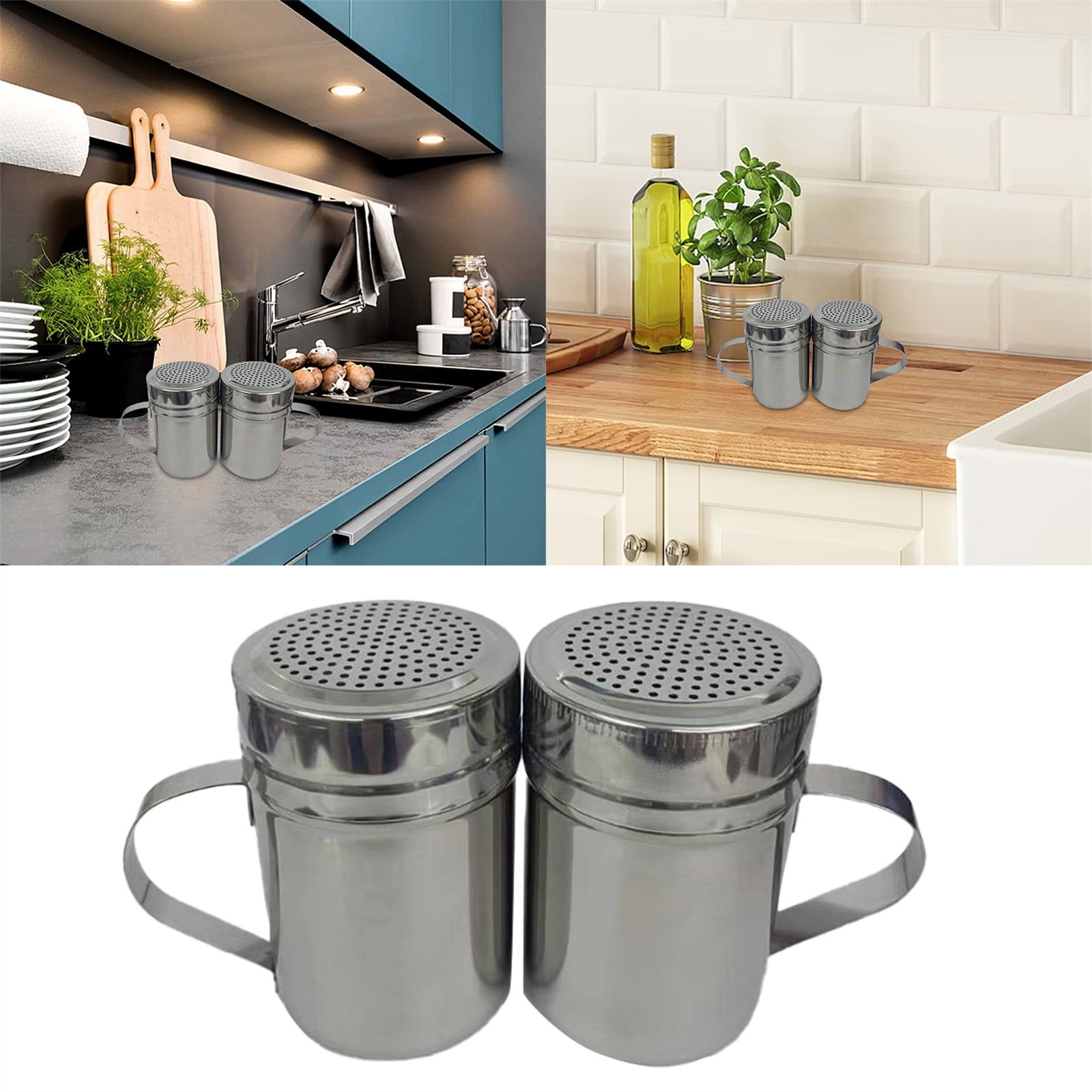 Stainless Steel Powder Spreader With Handle Multi Purpose Dense Hole ...