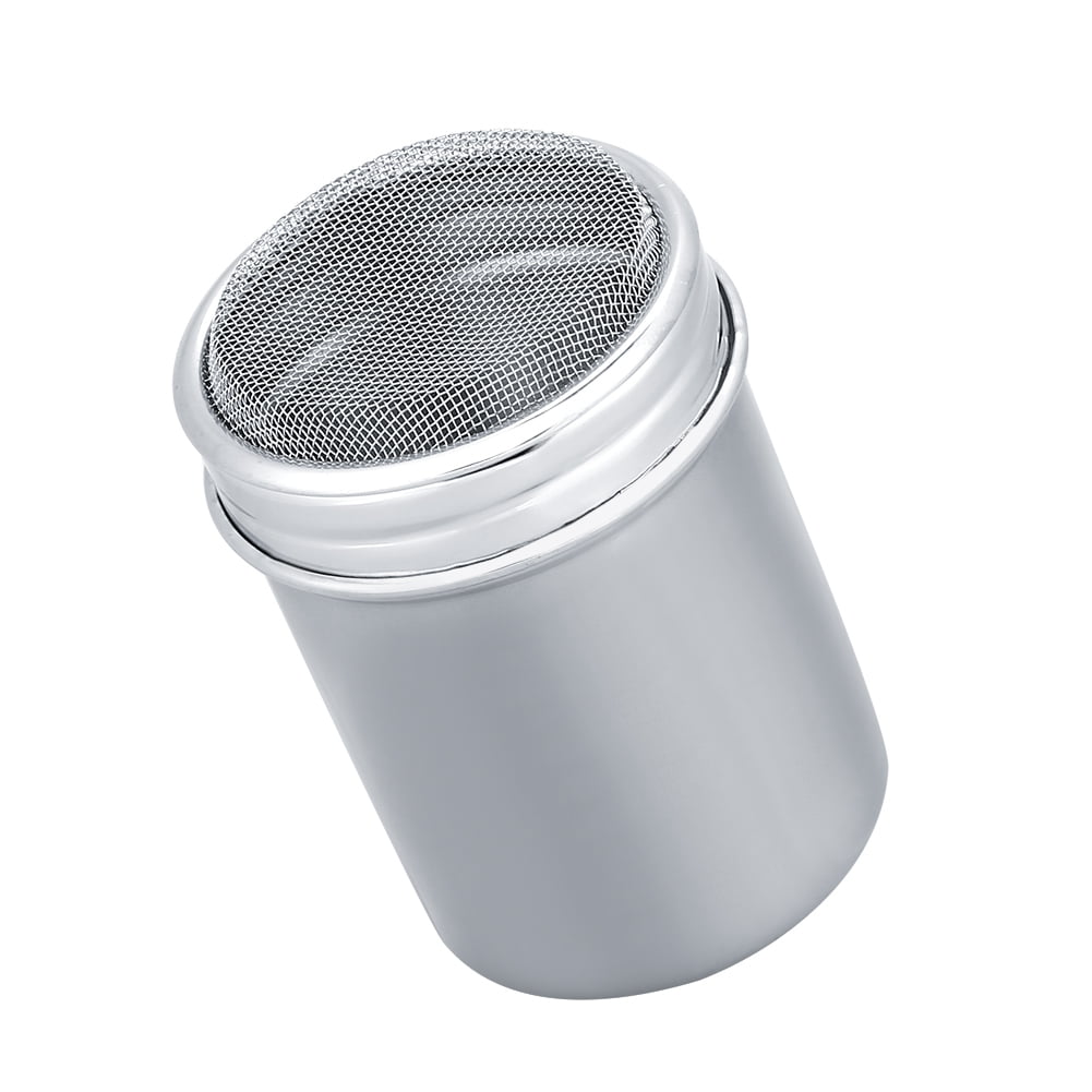 Stainless Steel Powder Sugar Shaker with Lid, Stainless Steel Fine Mesh ...