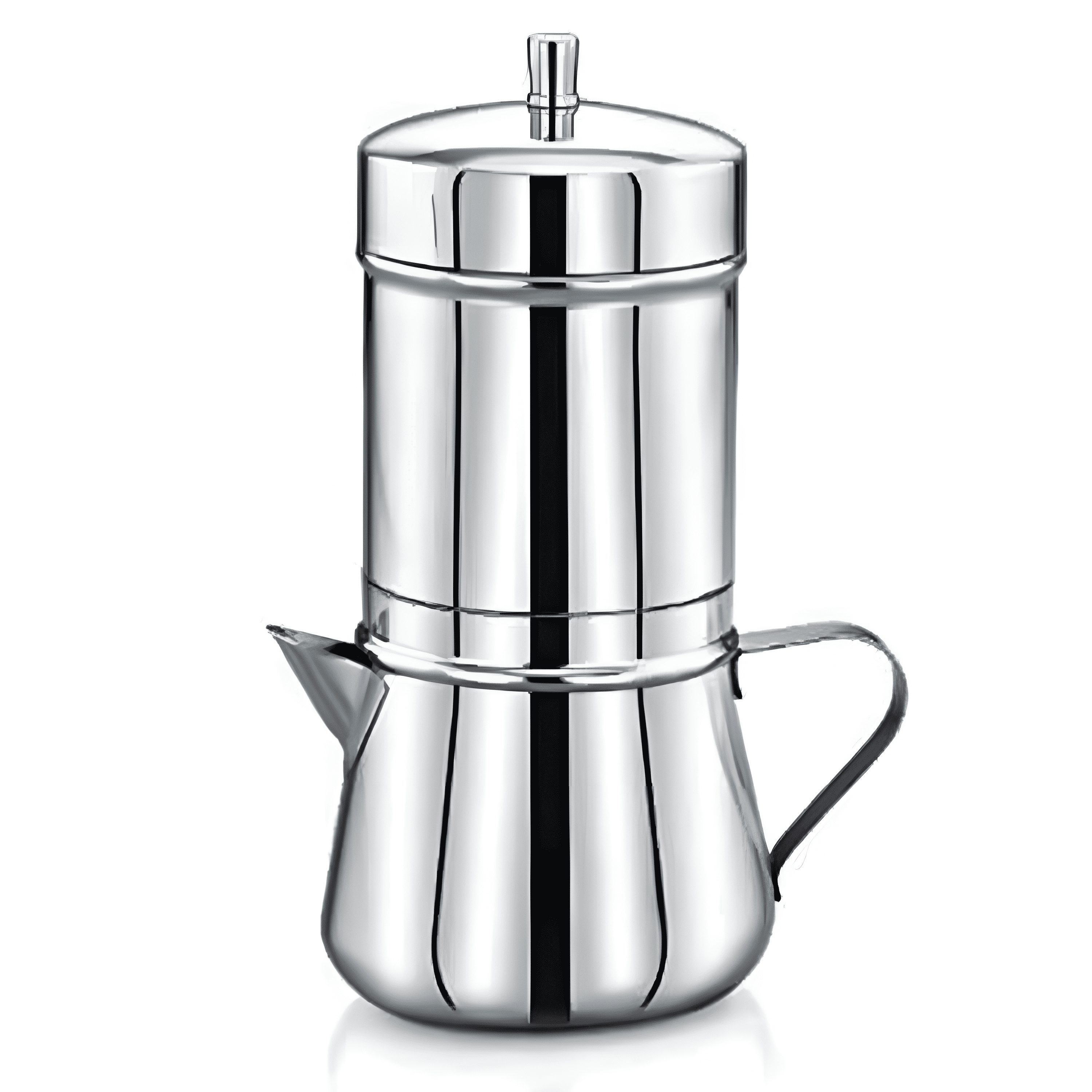 Stainless Steel Premium Filter Coffee Maker With Handle, Mocha Pot, 4-6 ...
