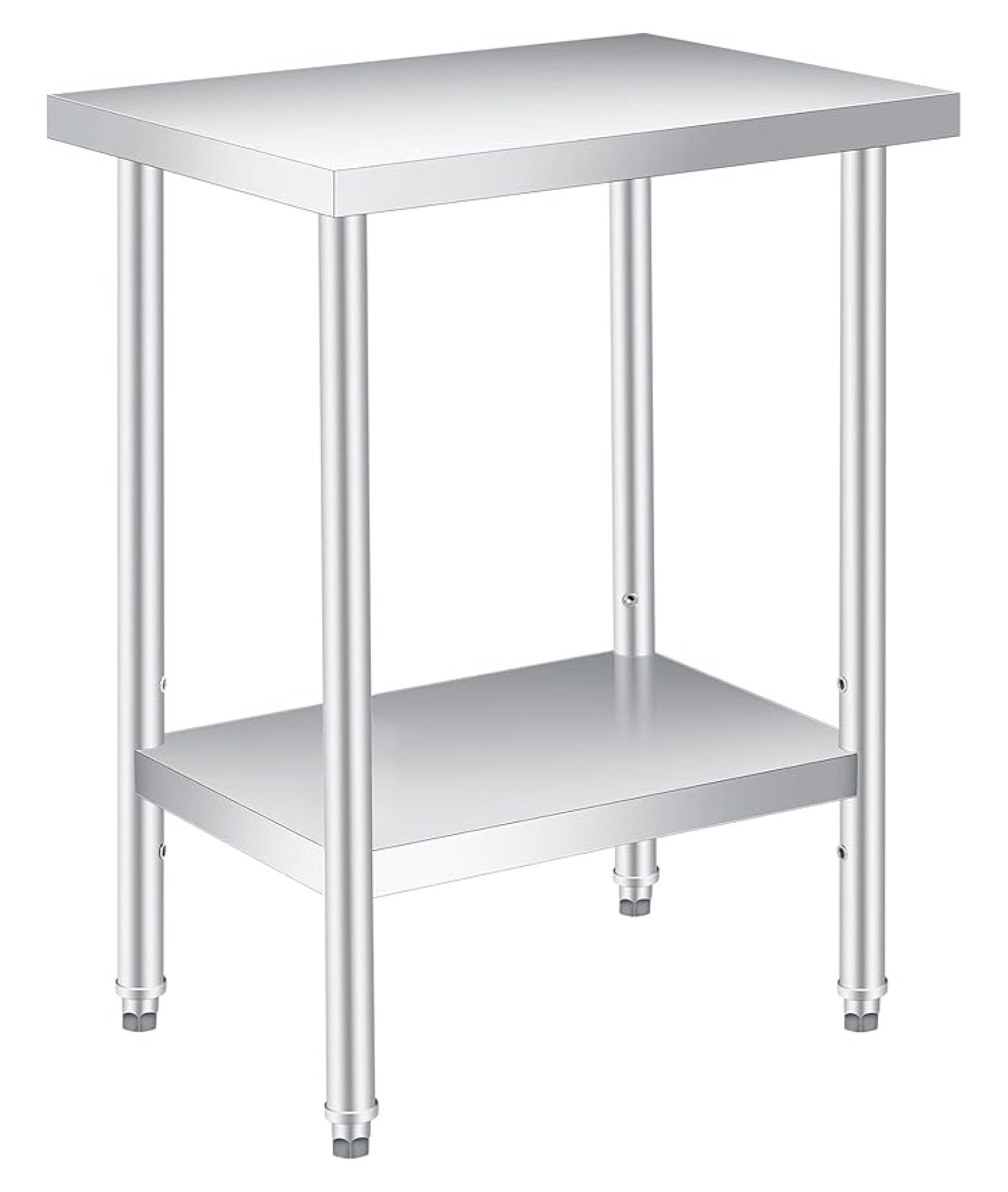 Stainless Steel Prep Table 24 x 14 inch, Heavy Duty Kitchen Table with ...