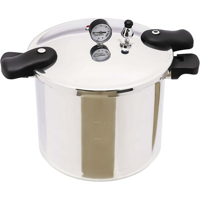 Stainless Steel Pressure Canner, 23 Quart, Aluminum Cooker with ...