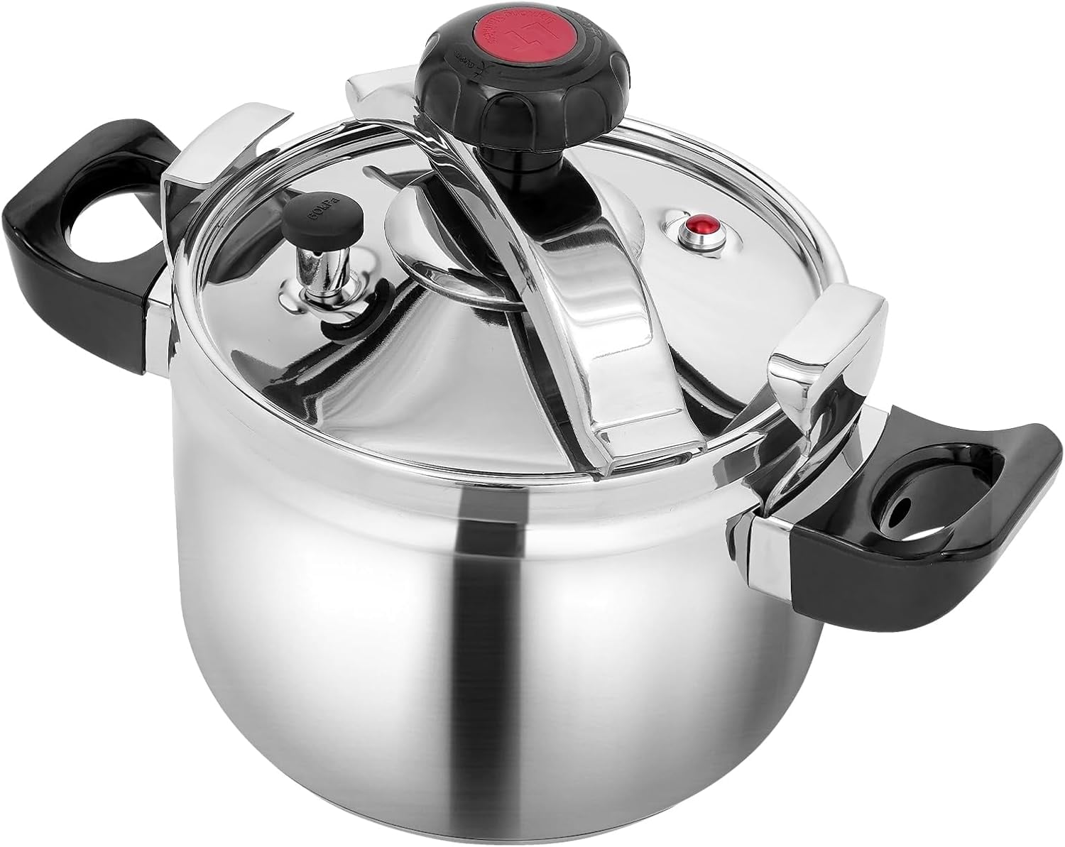 Stainless Steel Pressure Cooker 6.35 Qt Durable Pressure Canner High ...