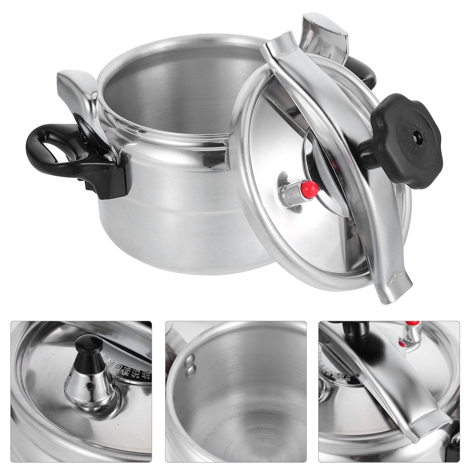 Stainless Steel Pressure Cooker Gas Stove Top Pressure Canner 3 Quart ...
