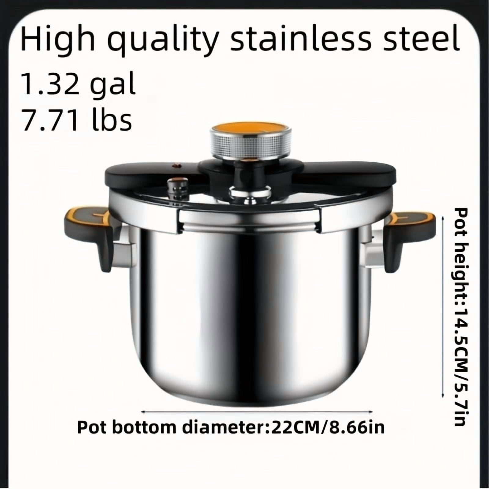 Stainless Steel Pressure Cooker - One-Touch Locking Lid, Fast Cooking ...