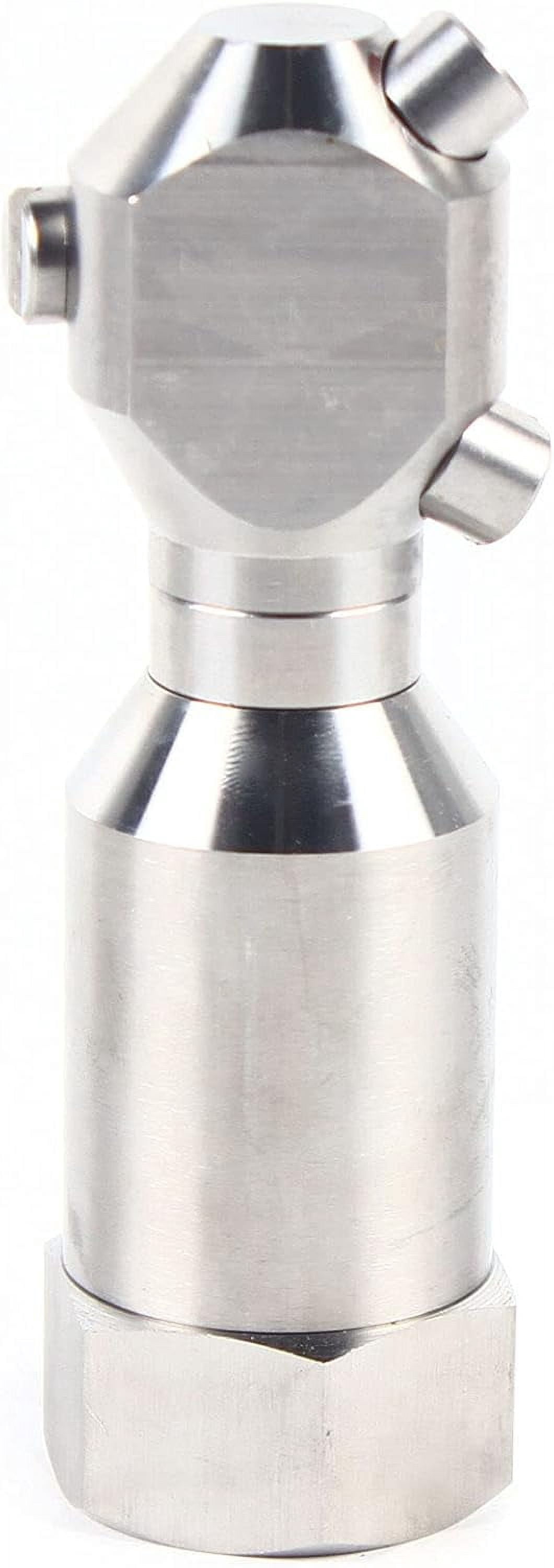 Stainless Steel Pressure Washing Nozzle - 360 Tank Cleaning Continuous ...