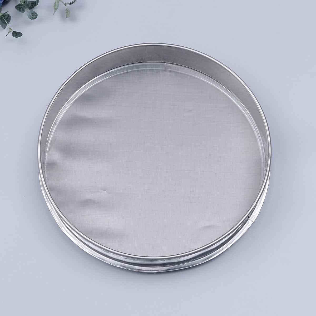 Stainless Steel Professional Round Flour Sieve Strainer Extractor ...