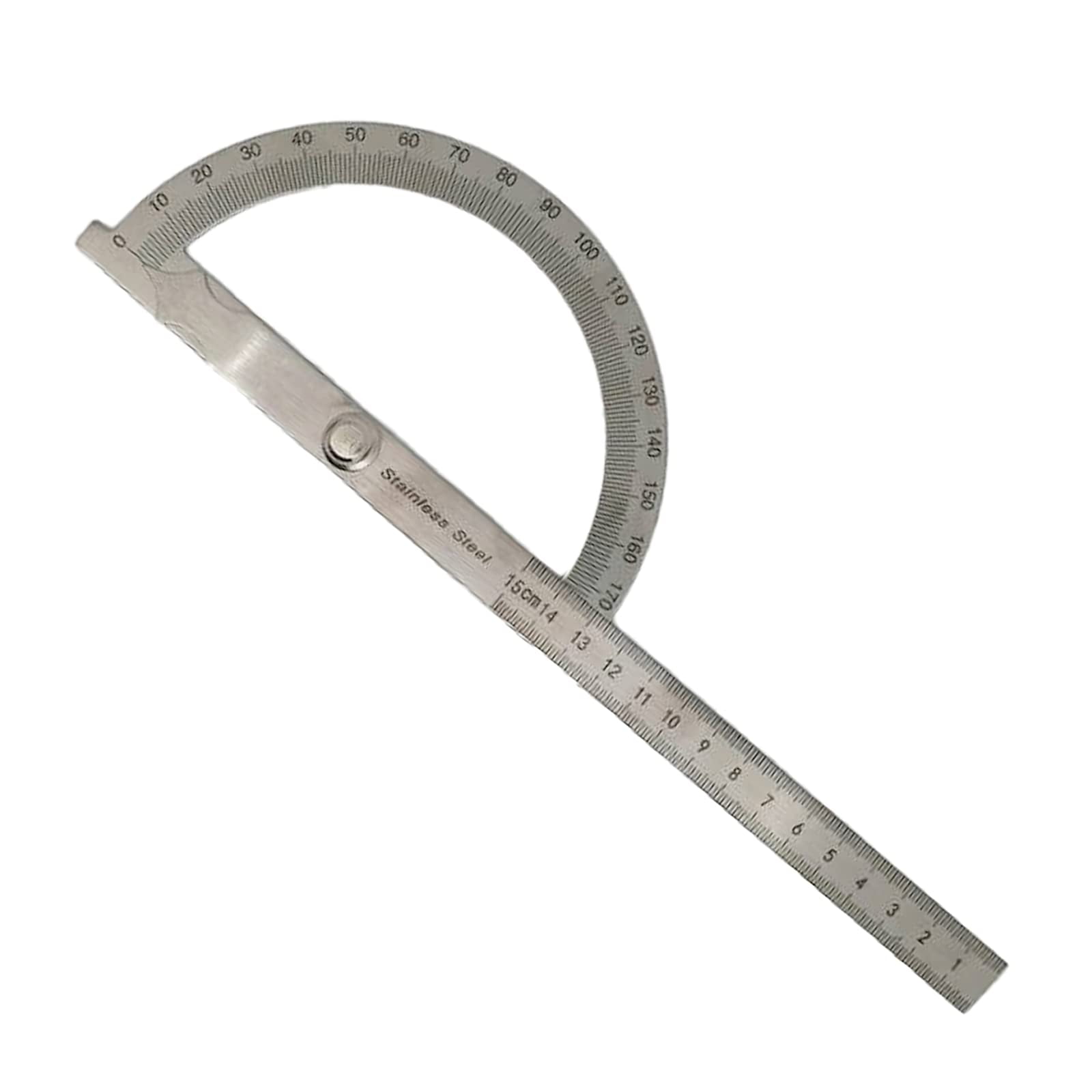 Stainless Steel Protractor Woodworking Angle Ruler Angle Gauge Adjuster ...