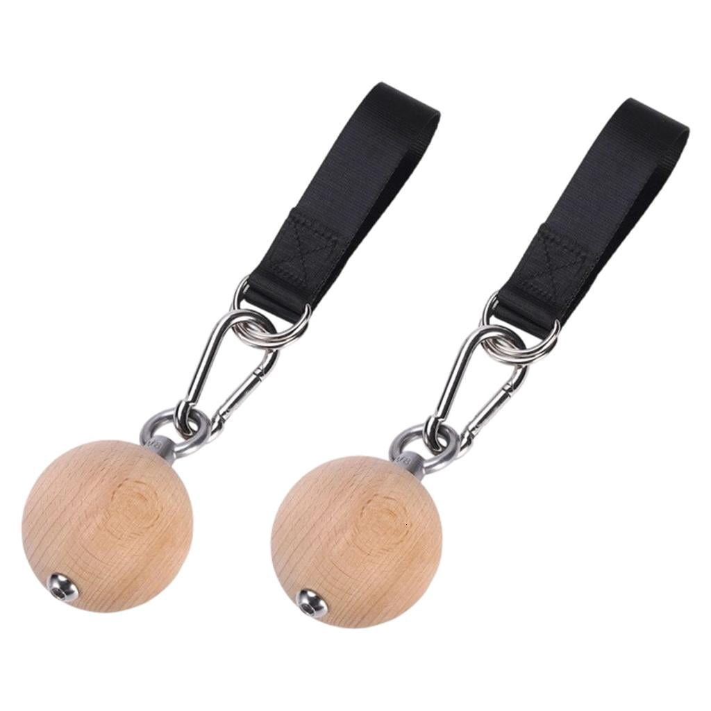 Stainless Steel Pull Up Rings Pull-up Ball Nonslip Grip Gym Exercise ...