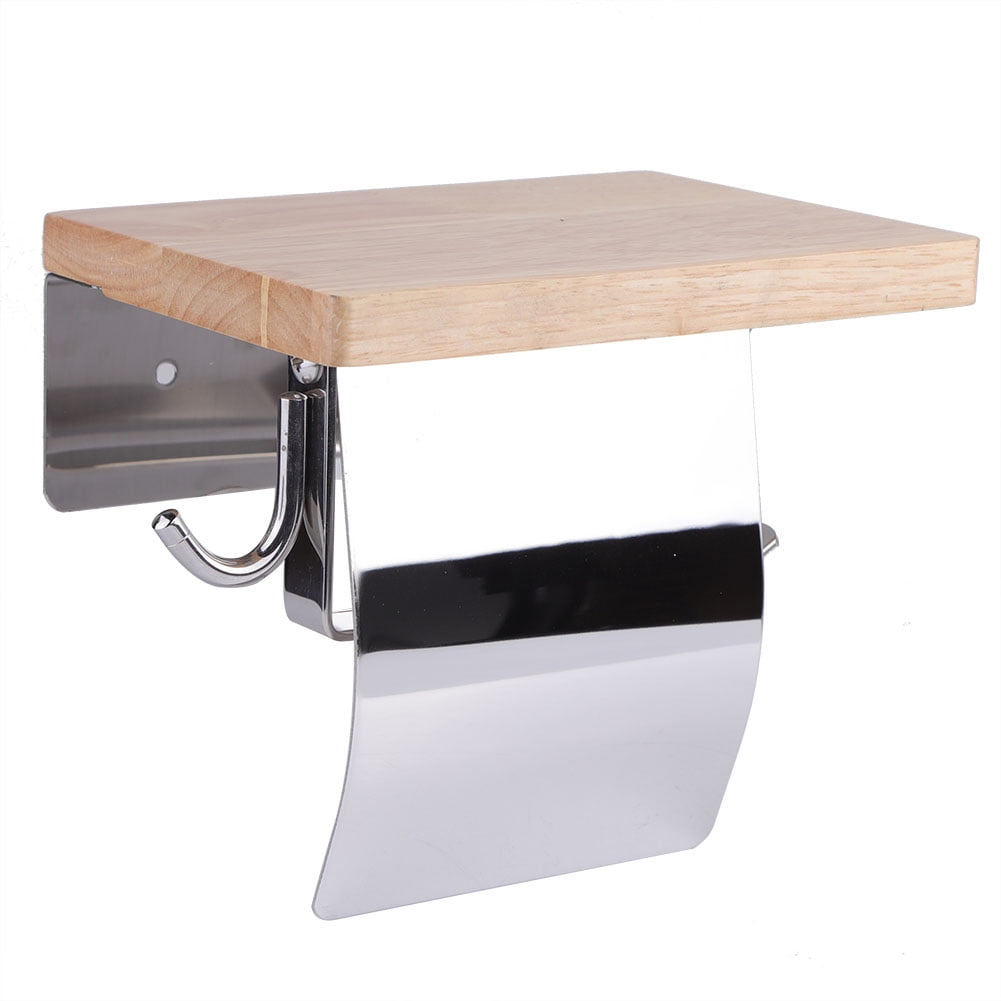 Stainless Steel Punch-Free Paper Roll Tissue Box Natural Tissue Box For ...